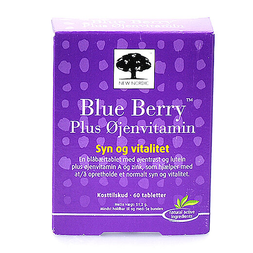 Blue Berry Plus tabletter 60 stk. | Køb på DinApoteker.dk
