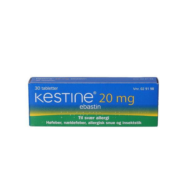 Kestine 20 mg 30 stk allergitabletter | Køb på DinApoteker.dk