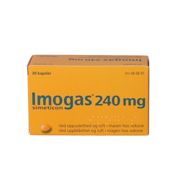 Imogas 30 stk mod luft i maven | Køb lokalt på DinApoteker.dk