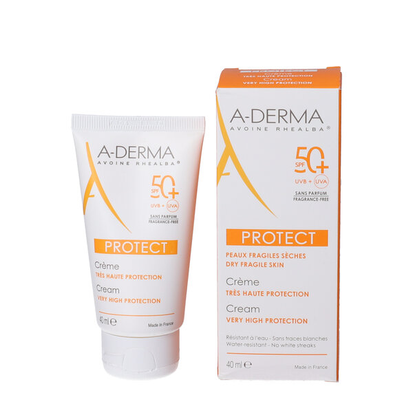A-Derma Protect Cream SPF 50+ 40 ml | Køb på DinApoteker.dk