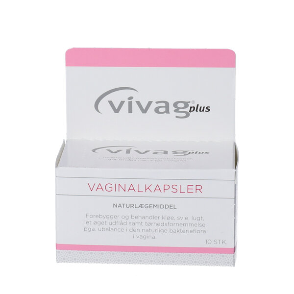 Vivag Plus vaginalkapsler 10 stk. | Køb på DinApoteker.dk