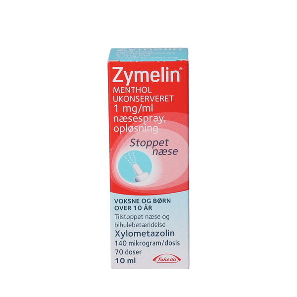 Zymelin Menthol næsespray 10 ml | Køb på DinApoteker.dk